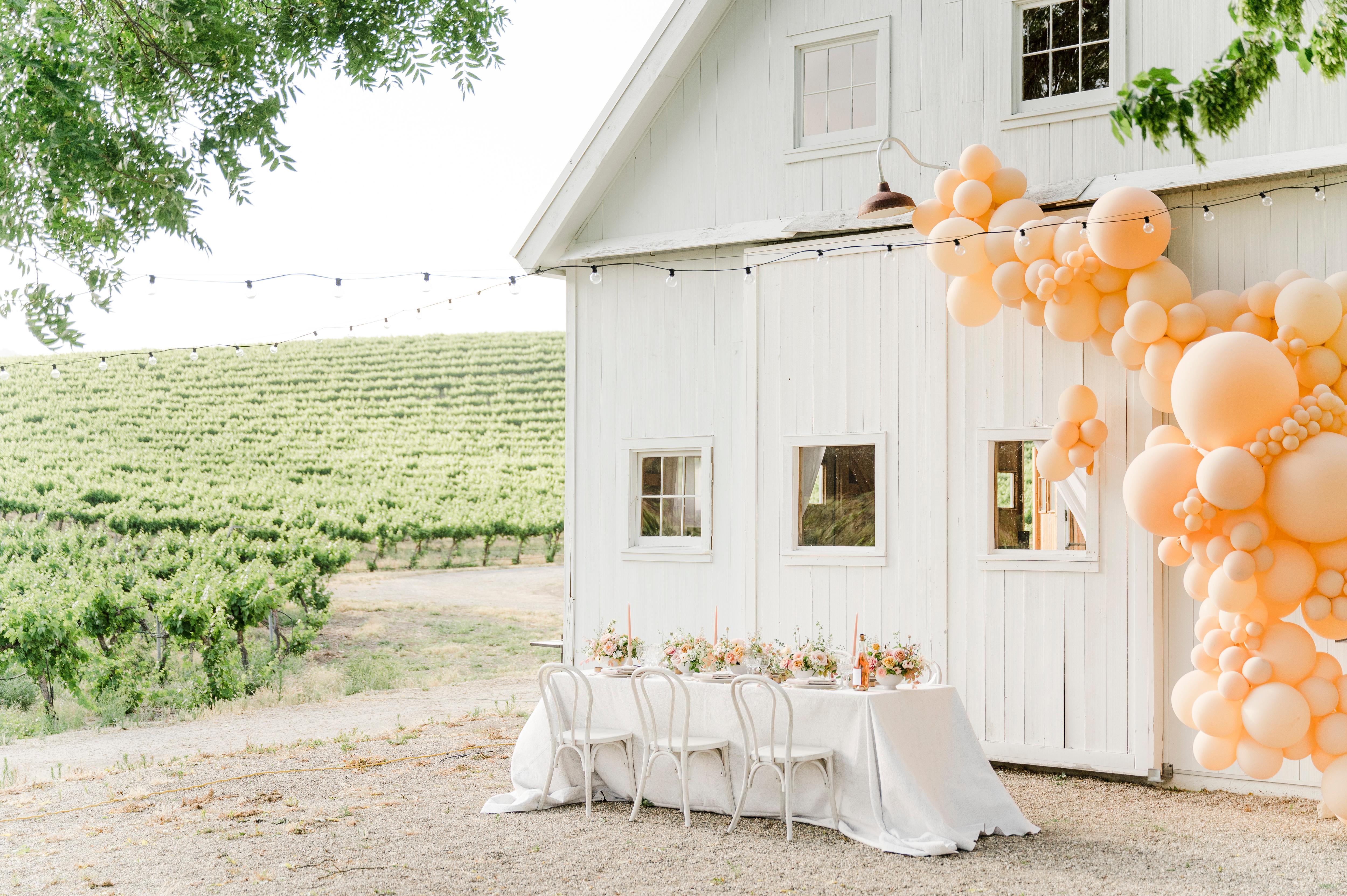 This Is the Stunning White Barn Surrounded by Breathtaking Vineyards ...