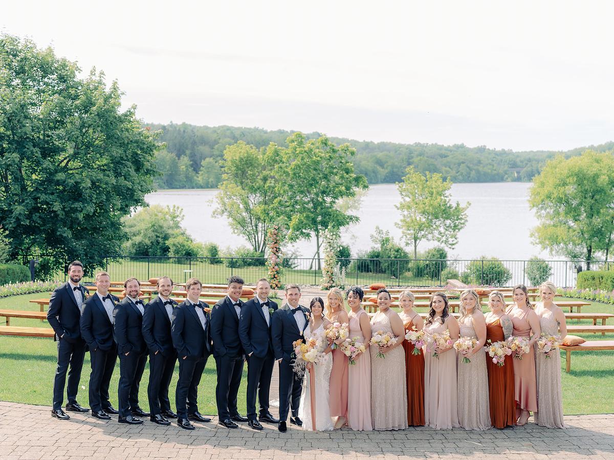 A Boho Chic Lakeside Wedding In Shades Of Terracotta And Peach