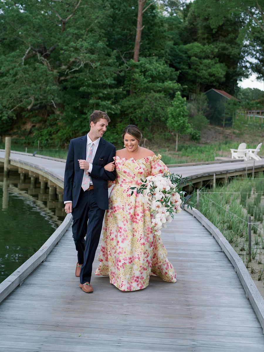 A Vibrant Coastal Wedding with a Surprise Ceremony