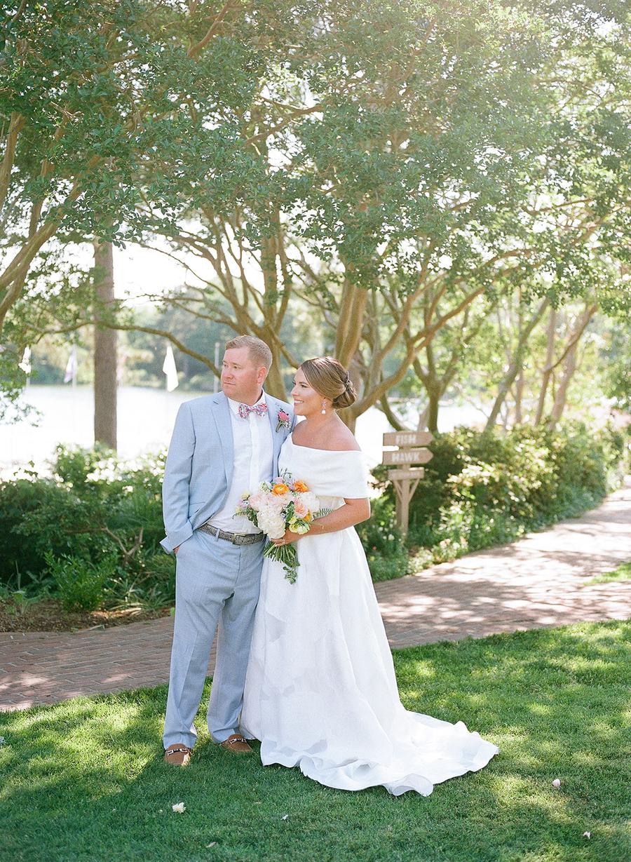 A Vibrant Coastal Wedding with a Surprise Ceremony
