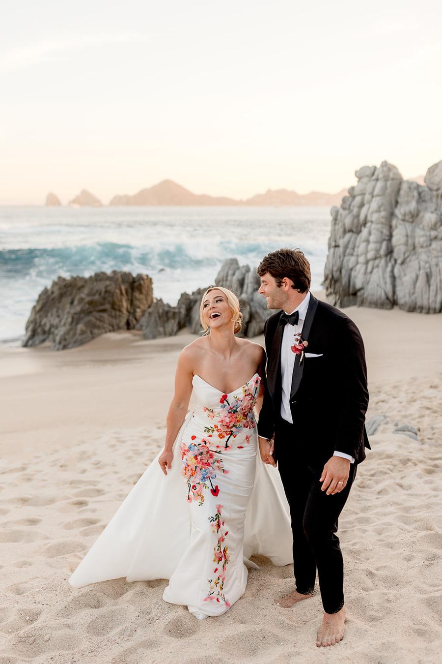 This Wedding Showcased 6-Foot-Tall Hand-Made Silk Flowers!