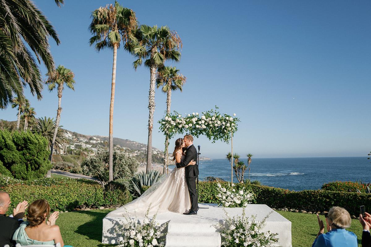 Ethereal Coastal Elegance Overlooking The Ocean