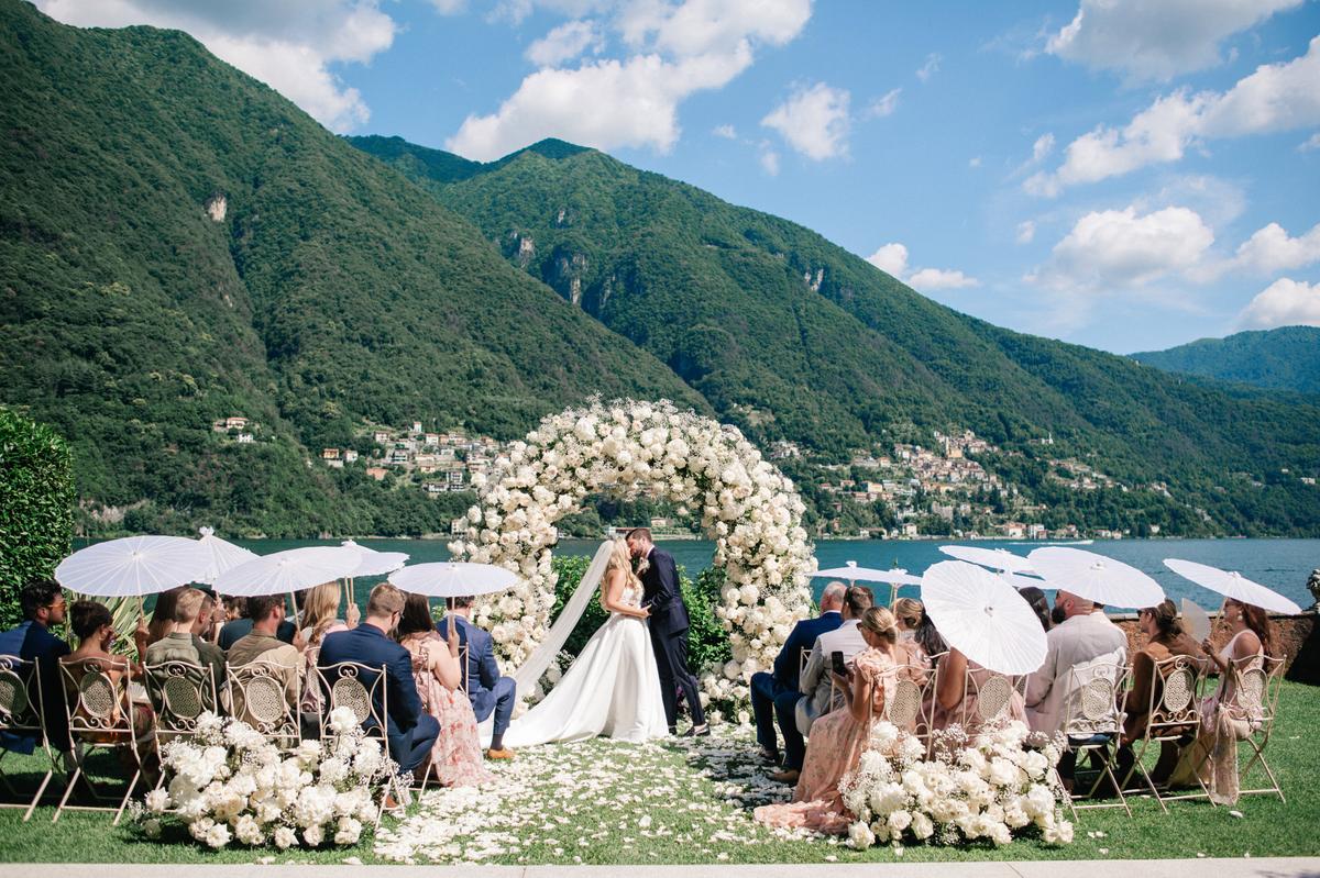 An Intimate and Romantic Lake Como Wedding Overflowing With Flowers