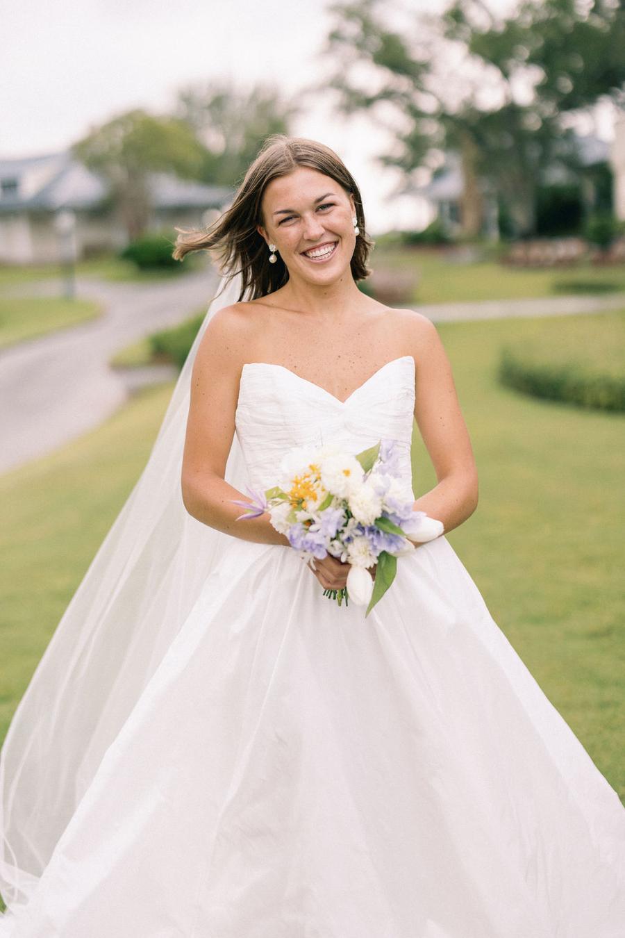 A Laid-Back Garden Celebration with Fresh Florals and an Atmosphere ...