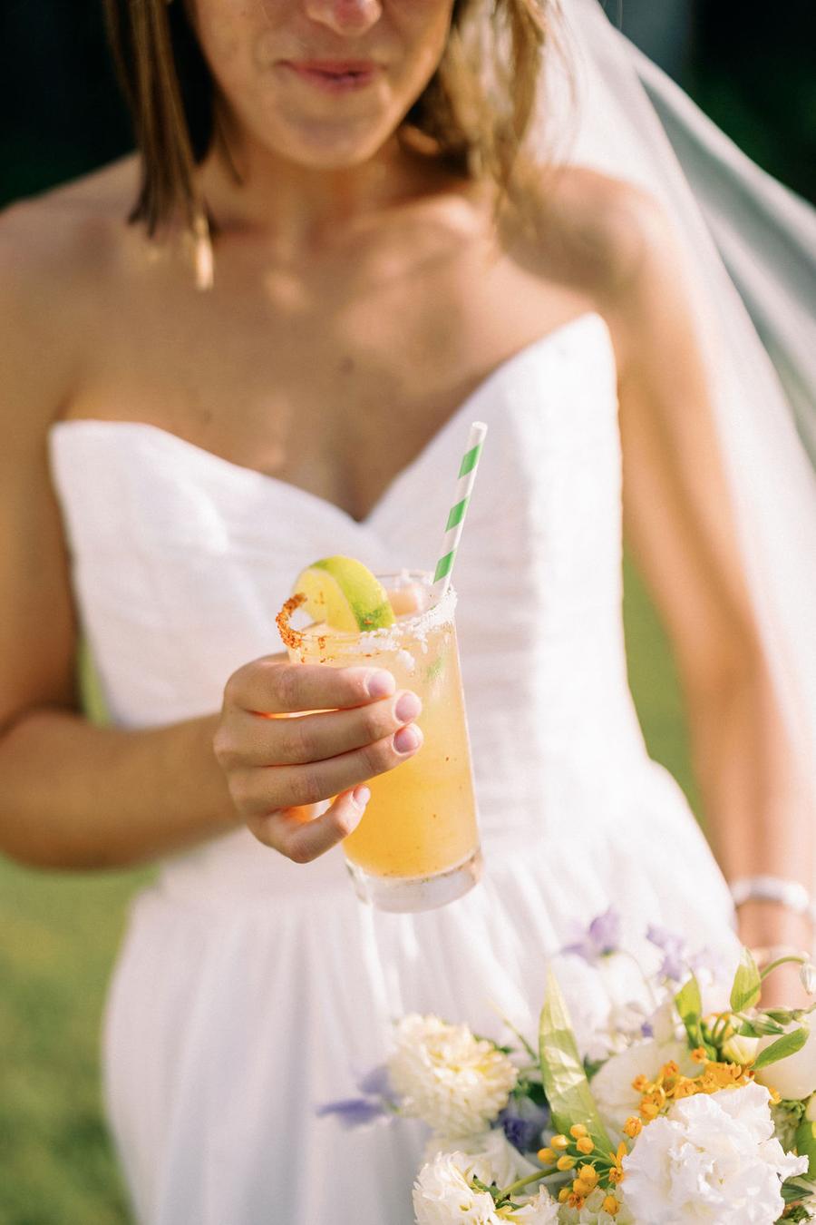A Laid-Back Garden Celebration with Fresh Florals and an Atmosphere ...