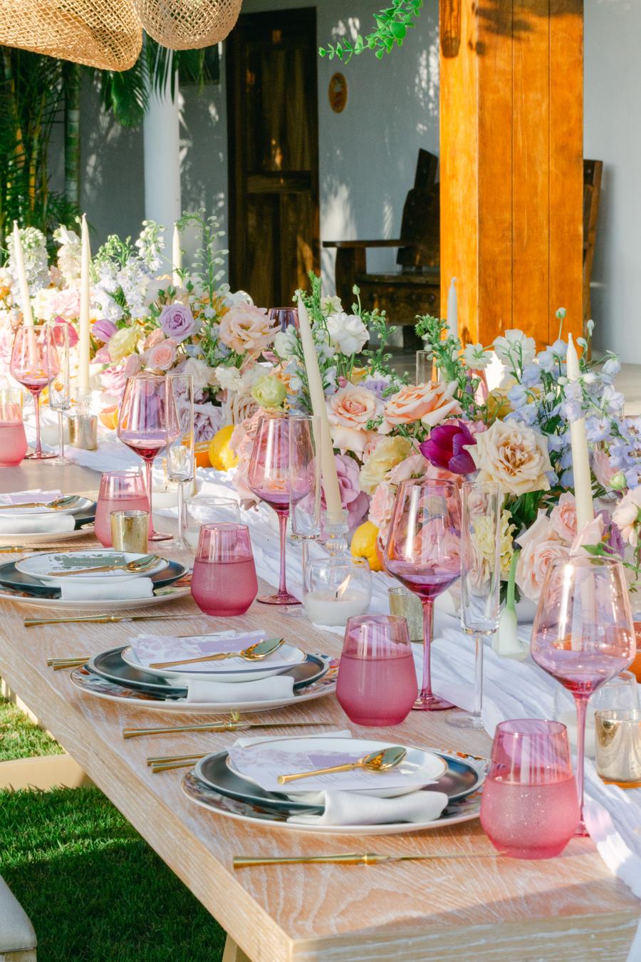 A Whimsical Coastal Garden Party Infused With Color and Laid-Back Luxury