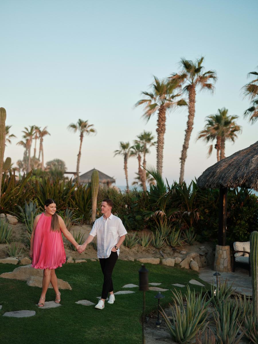 A Sunset Cliffside Wedding Awash in Terracotta and Golden Hues at ...