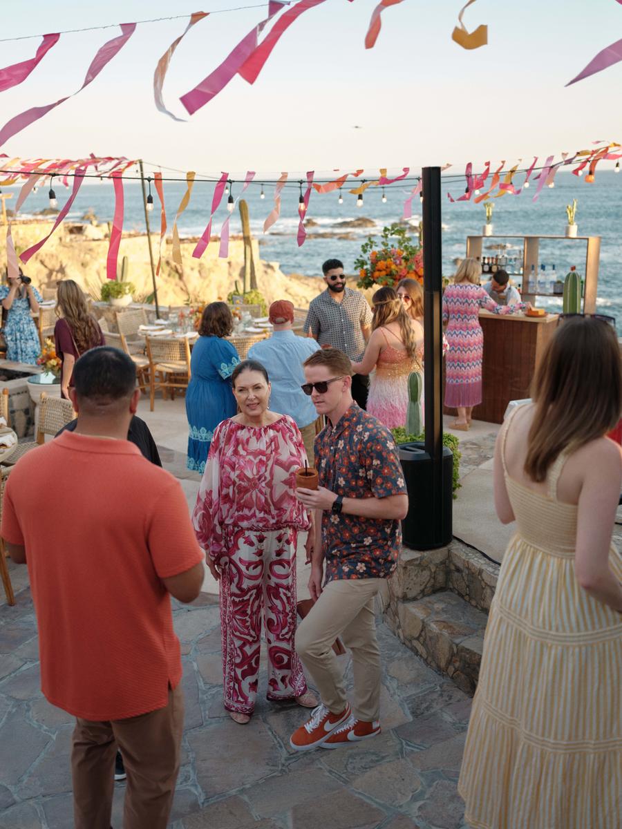 A Sunset Cliffside Wedding Awash in Terracotta and Golden Hues at ...