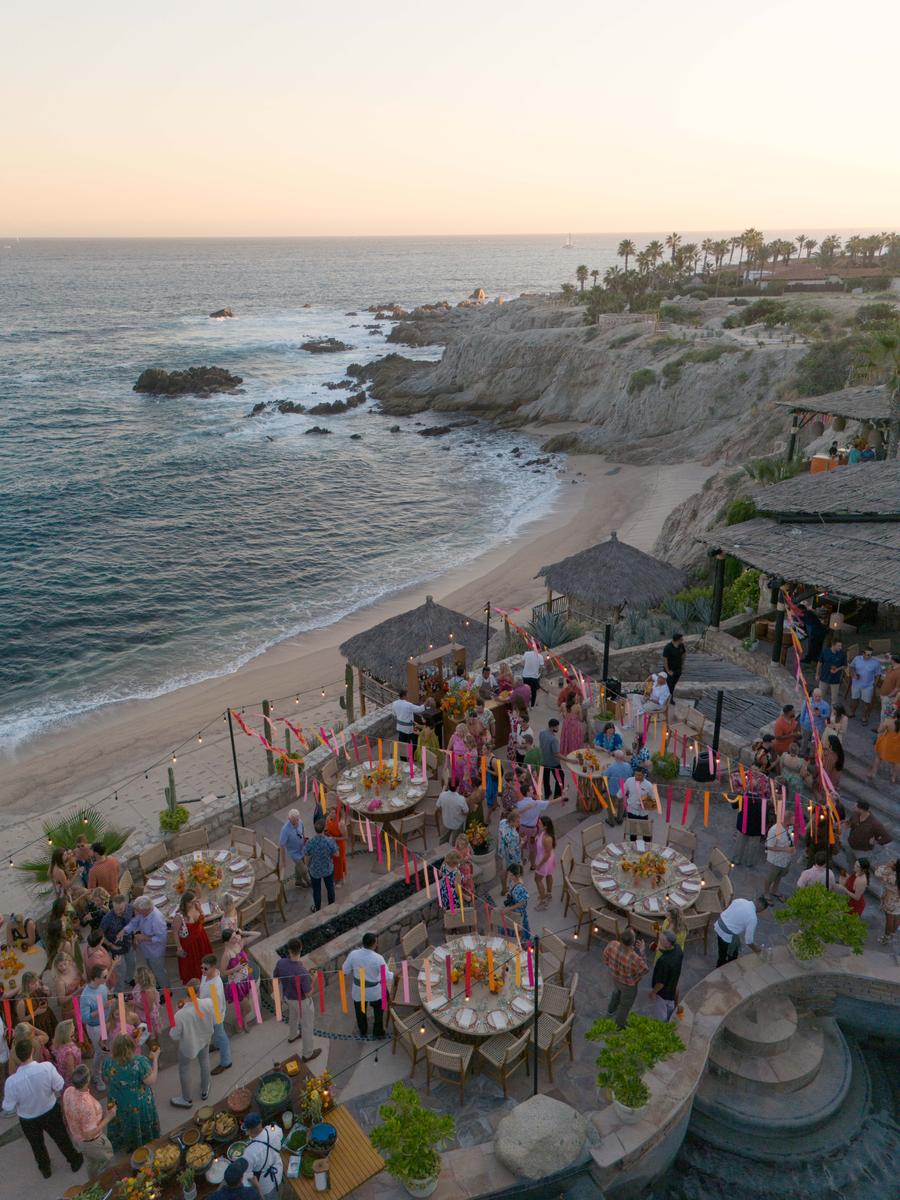 A Sunset Cliffside Wedding Awash in Terracotta and Golden Hues at ...