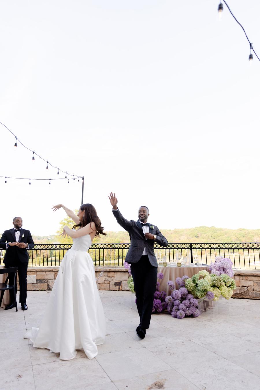 A Whimsical Country Club Wedding in Shades of Green and Gold