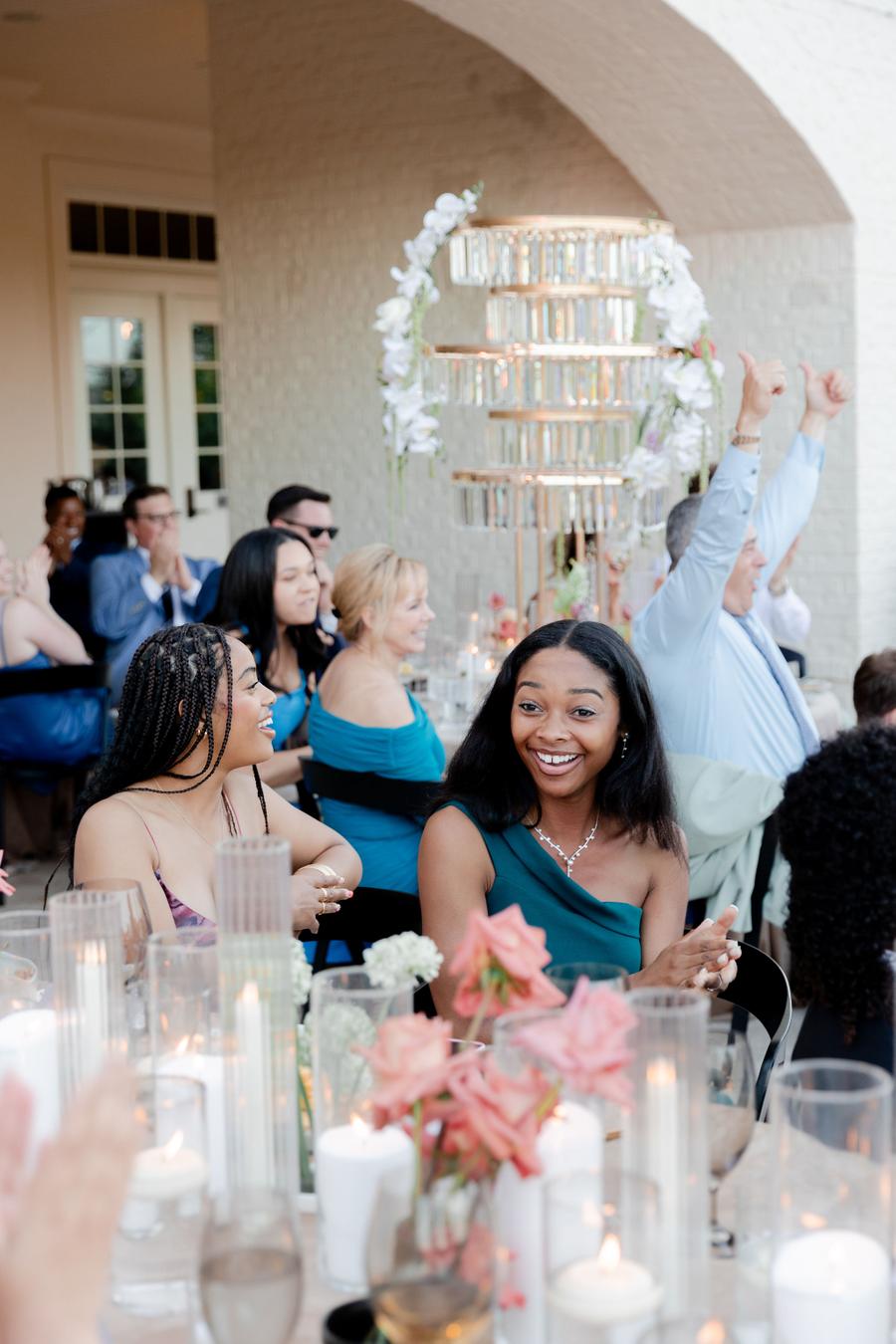 A Whimsical Country Club Wedding in Shades of Green and Gold