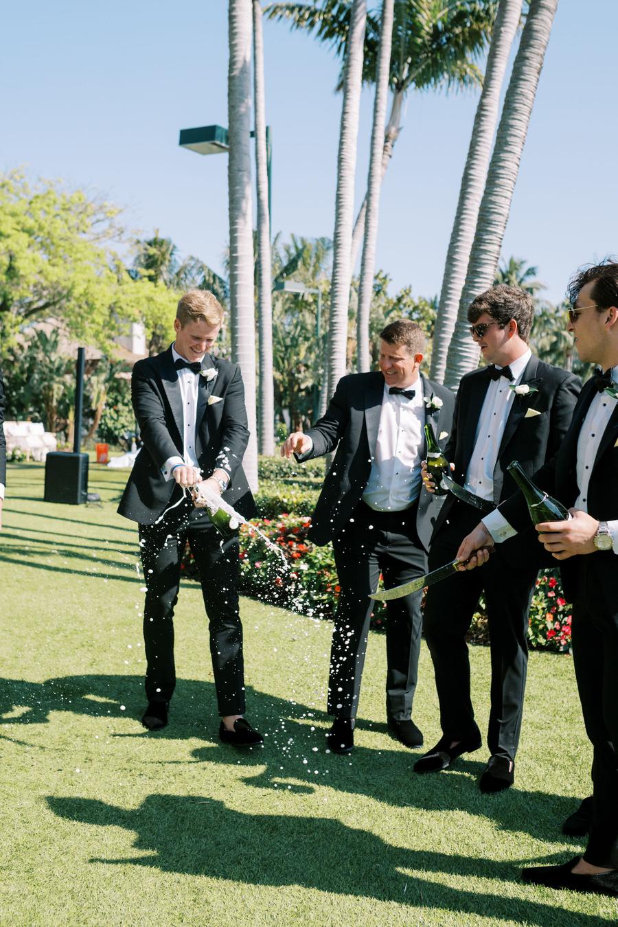 A Whimsical Waterfront Wedding Awash in Bright Color, Rattan Accents ...