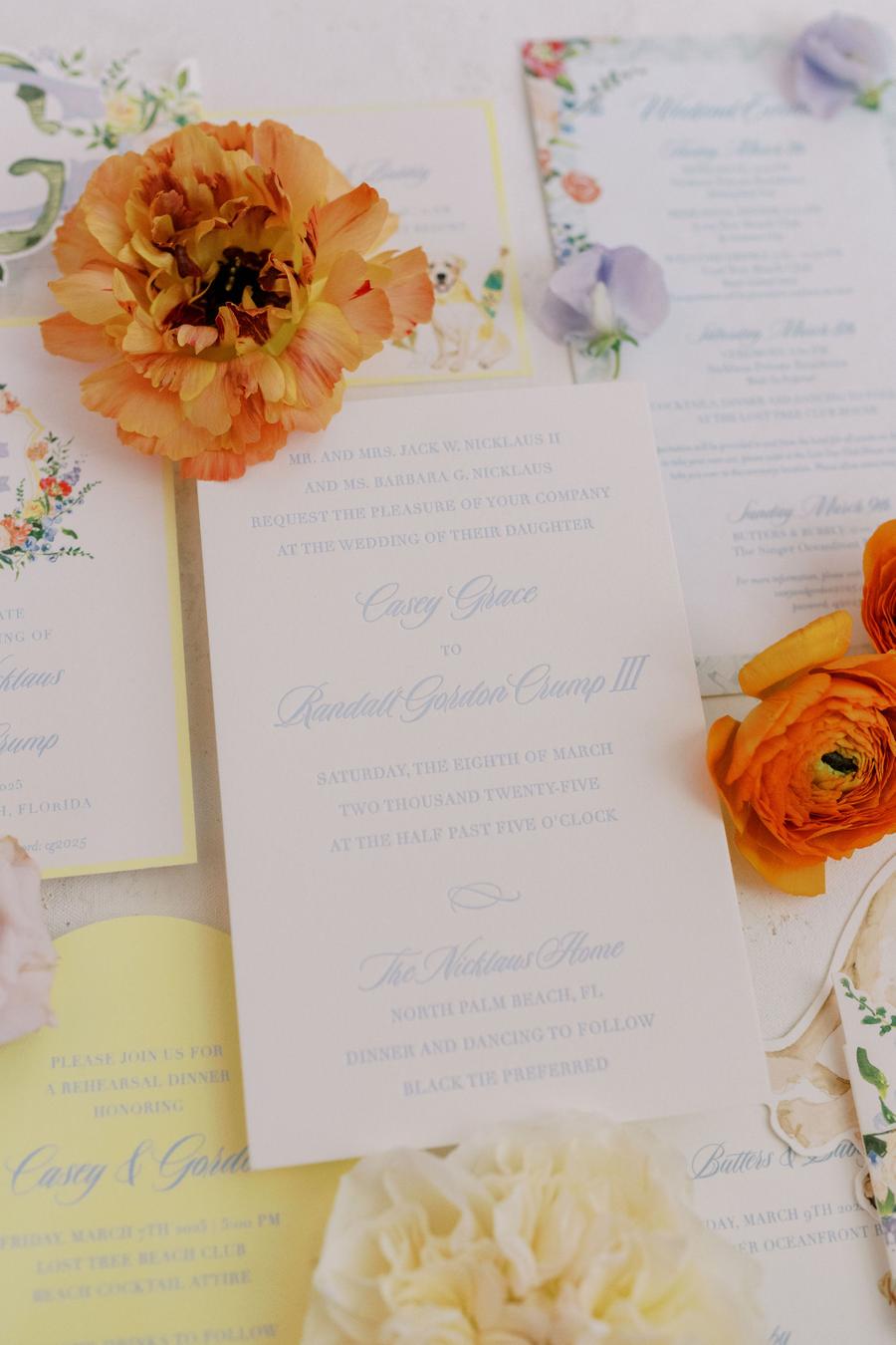A Whimsical Waterfront Wedding Awash in Bright Color, Rattan Accents ...