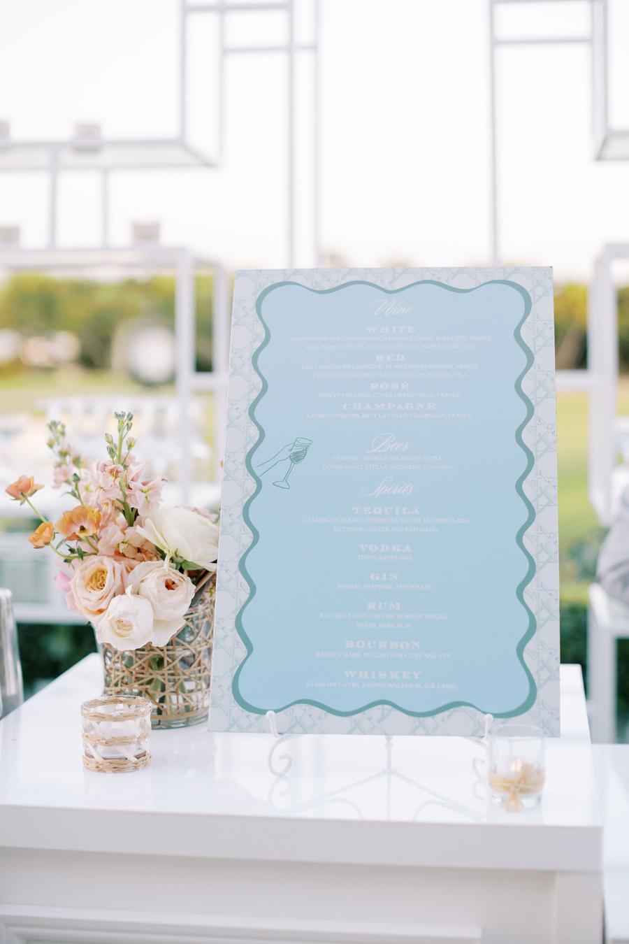 A Whimsical Waterfront Wedding Awash in Bright Color, Rattan Accents ...