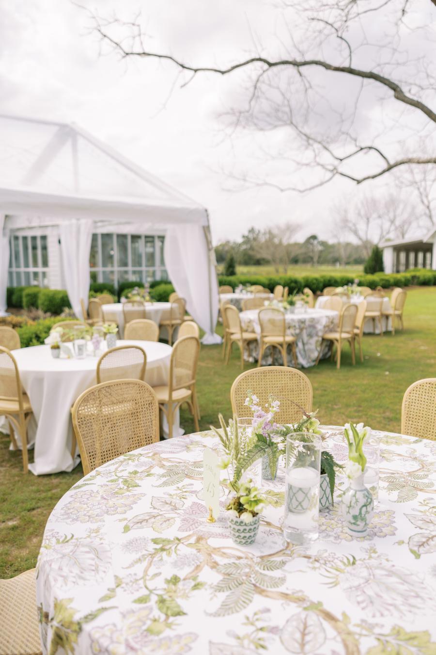 A Fresh March Wedding Centered on Dreamy Patterned Linens and Soft ...