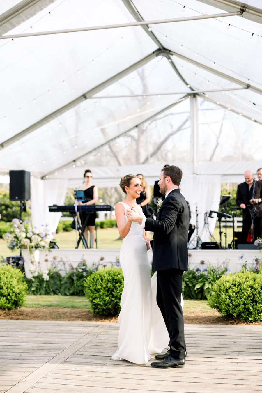 A Fresh March Wedding Centered on Dreamy Patterned Linens and Soft ...