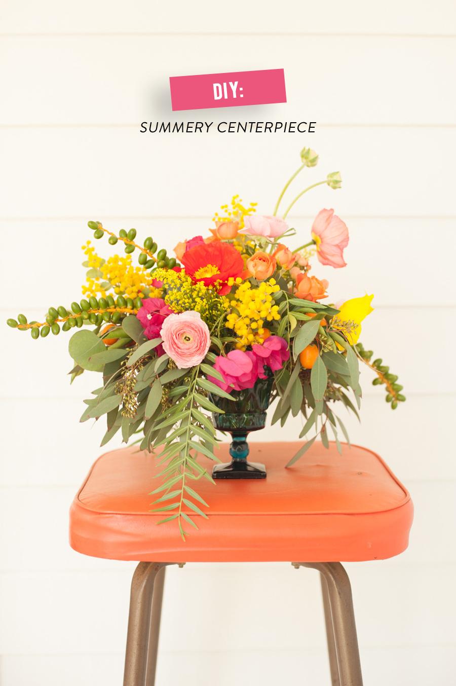 DIY Summer Flower Arrangement