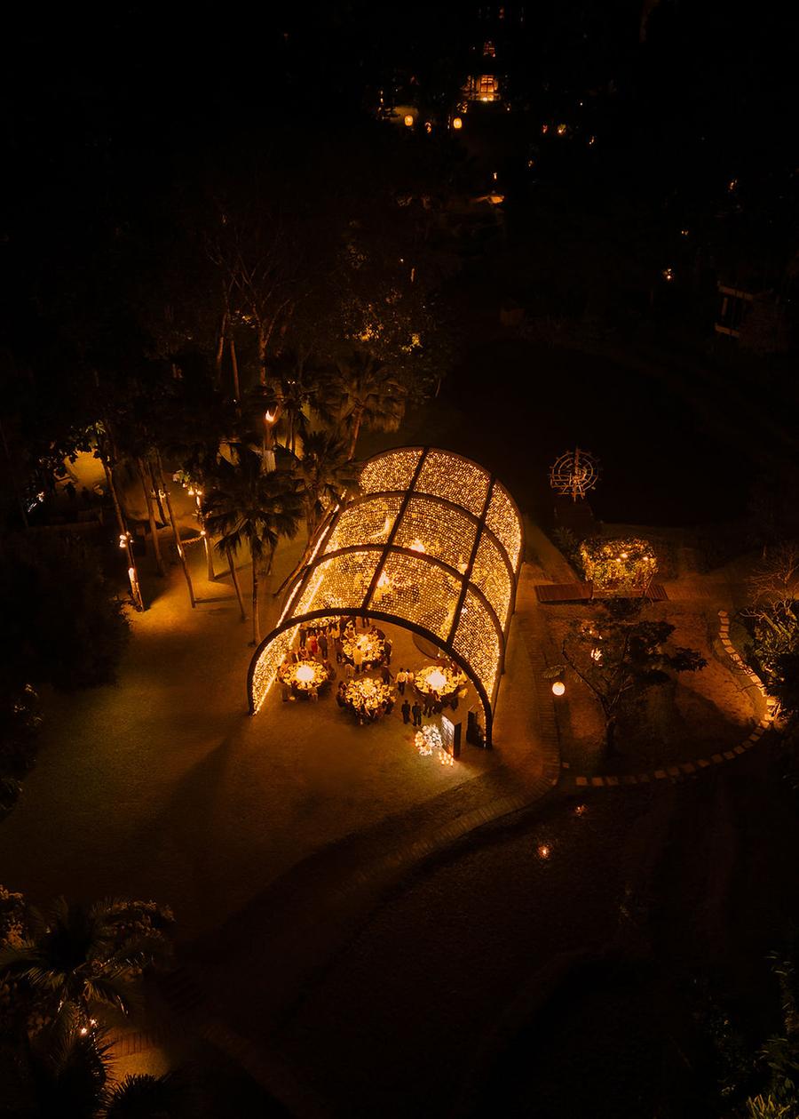 A ‘Sea of Stars’ Reception Under a Custom-Built Dome at the Four Seasons