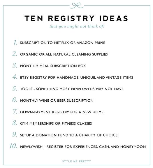 10 Unique Items for Your Registry