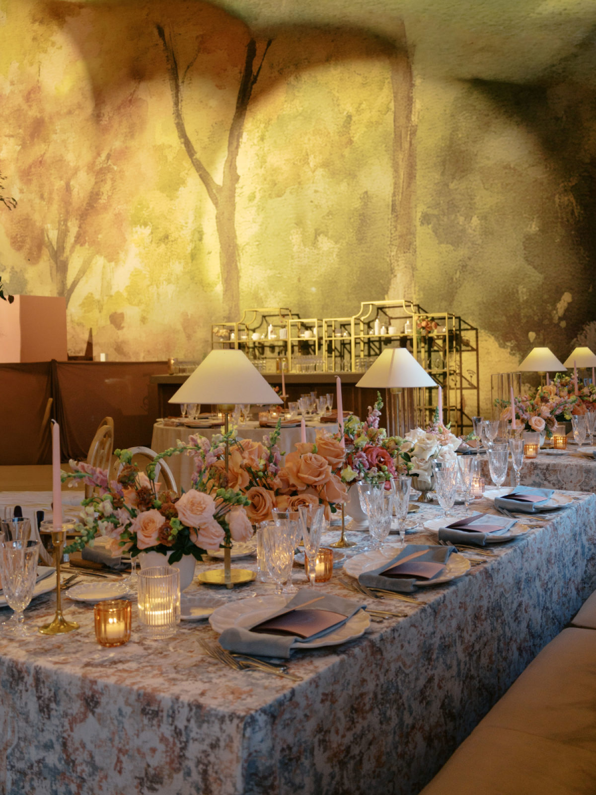 A Tuscan Inspired Rooftop Wedding with a Moody, Restaurant-Style Reception
